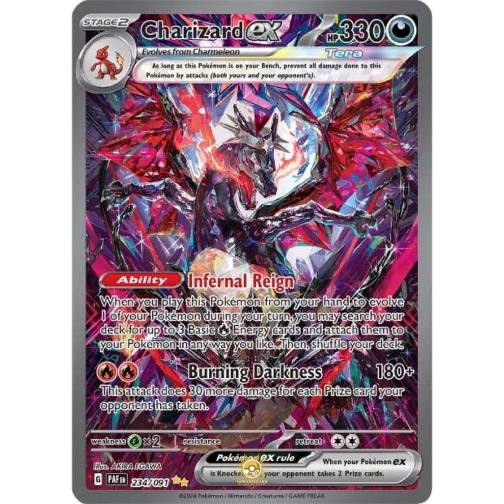 [ENG] Pokemon SV4.5 Paldean Fates: 234/091 Charizard ex [Darkness] [SI ...